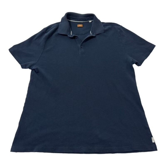 Common People Clothing | Shirts | Common People Navy Blue Knitted Polo ...